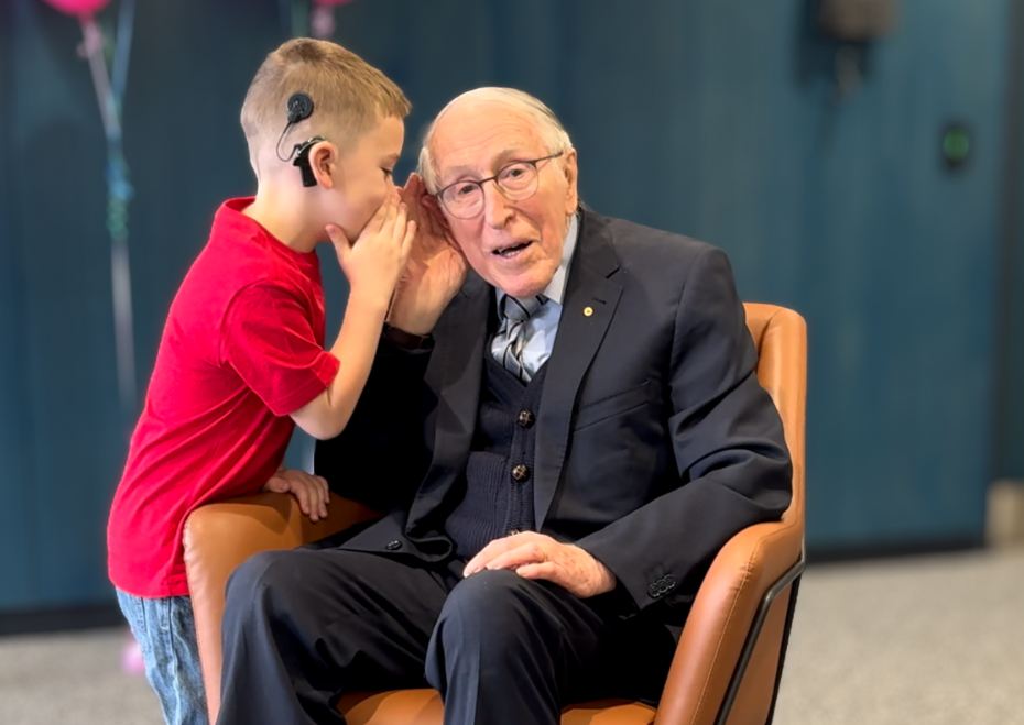 How 18-month-old Hudson heard for the first time thanks to Professor ...